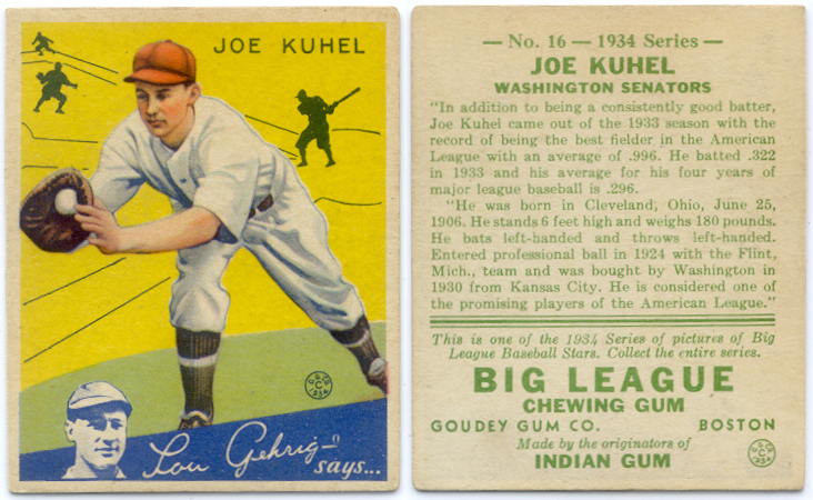 1934 Goudey Gallery