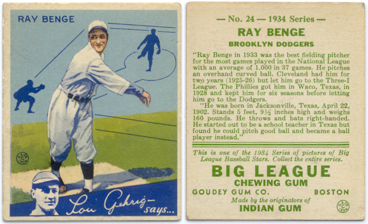 1934 Goudey Gallery
