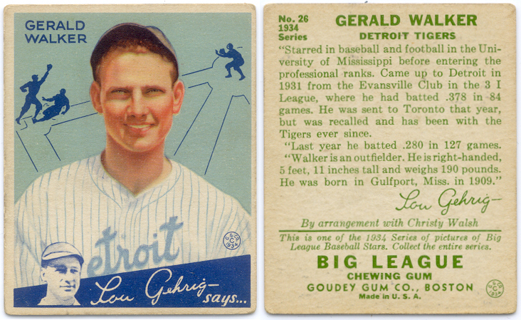 1934 Goudey Gallery
