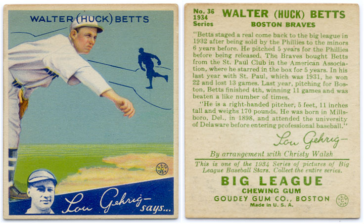 1934 Goudey Gallery