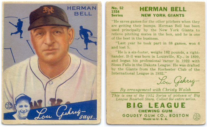 1934 Goudey Gallery