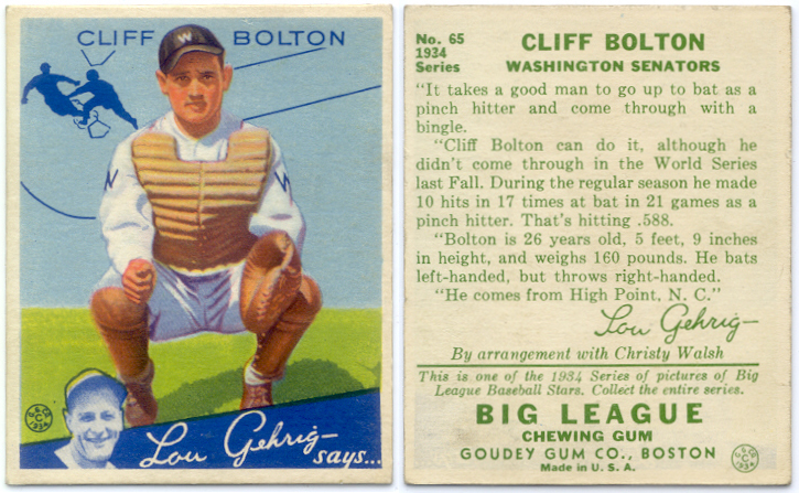 1934 Goudey Gallery