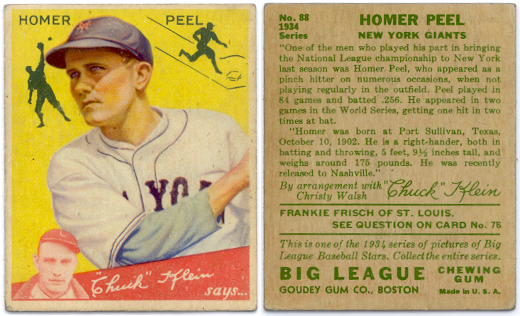 1934 Goudey Gallery