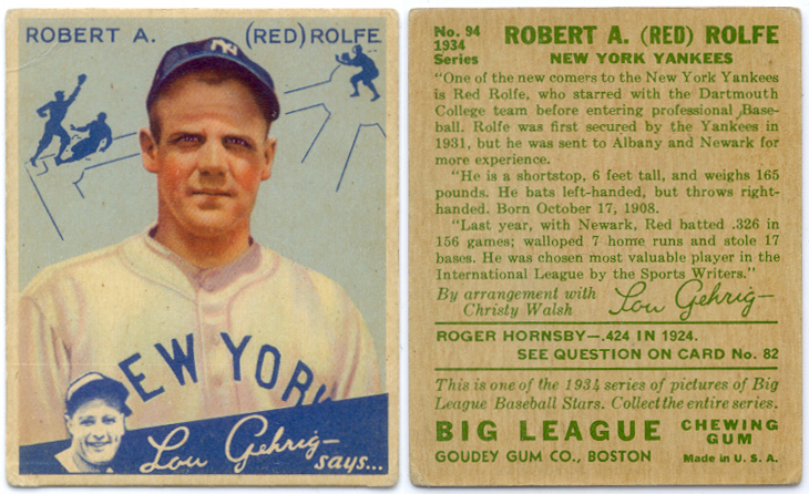 1934 Goudey Gallery