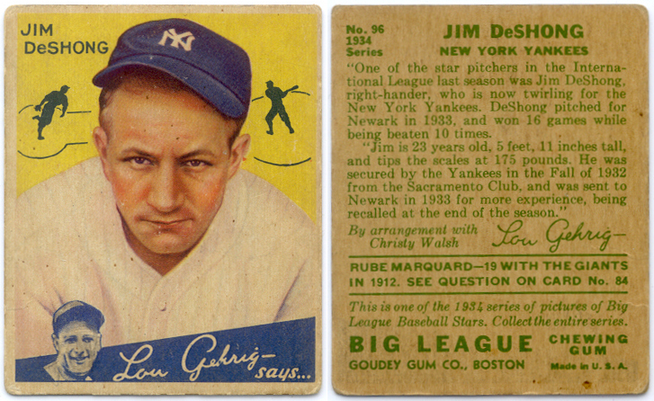 1934 Goudey Gallery