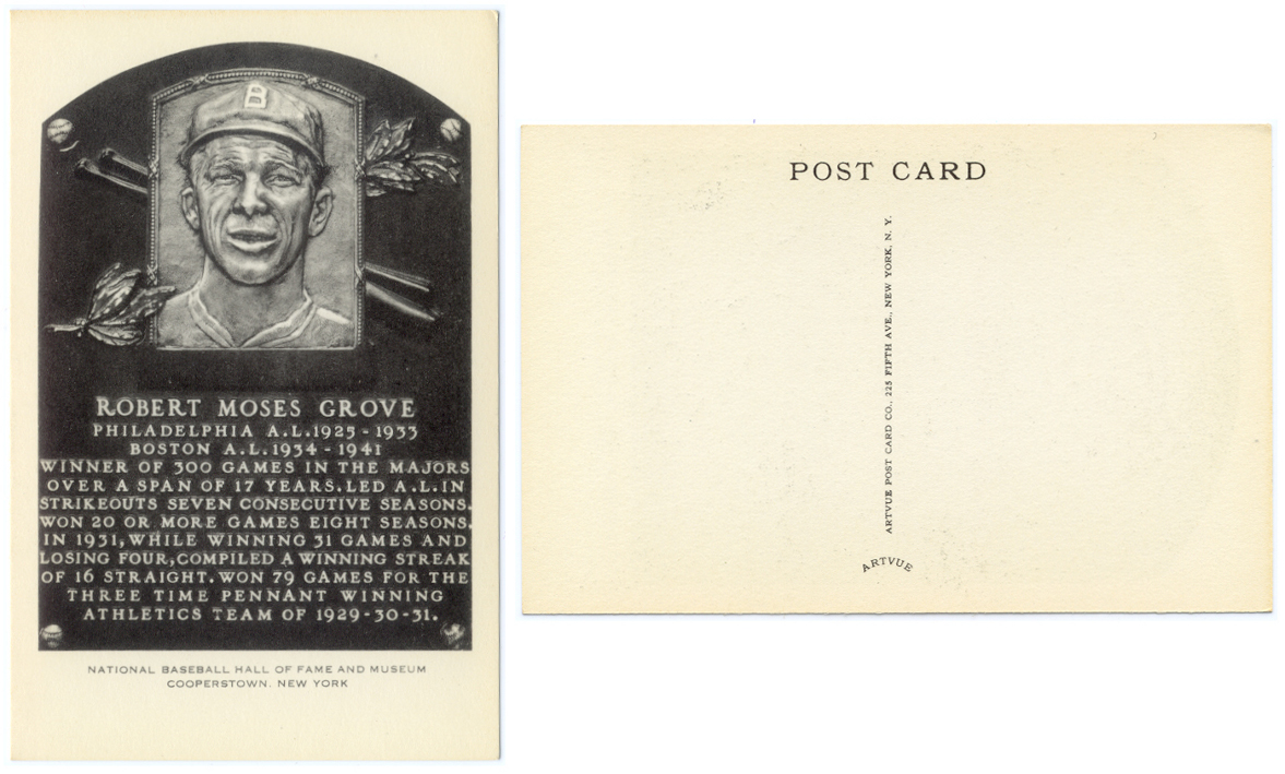 Lefty Grove Baseball Card Checklist